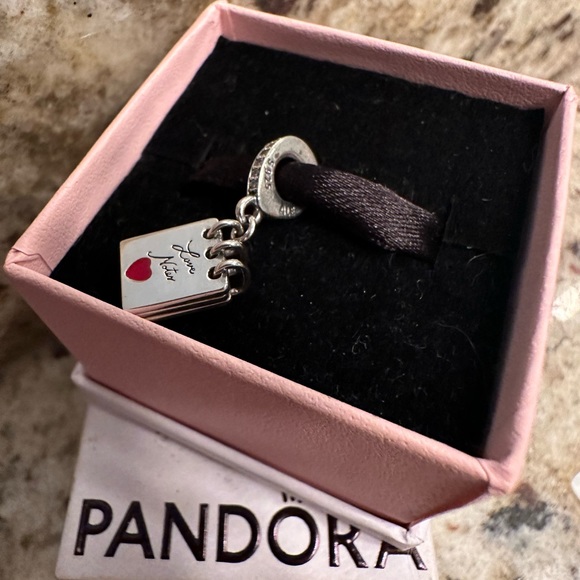 Pandora | Jewelry | Pandora Love Notes Notepad Book Charm | Poshmark